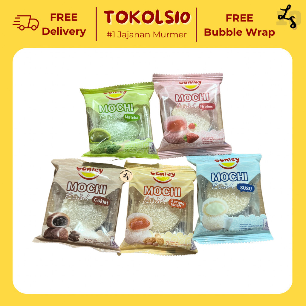 Jual [10 PCS LEBIH HEMAT] Conley Mochi Viral Aneka Rasa Sangat Lembut ...