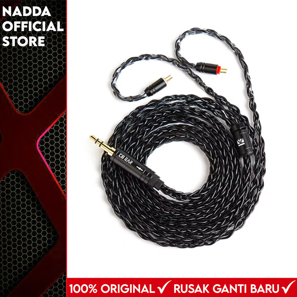 Jual KBEAR ST12 8 Core 4N OFC Silver Plated Kabel Earphone IEM Upgrade Cable | Shopee Indonesia