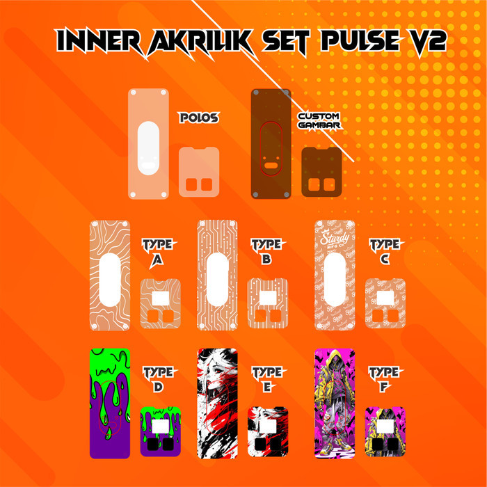 Jual Inner Akrilik Pulse V2 KIT + Inner LCD Pulse V2 KIT / Inner Set V2 Terbaru by Ultimate ...