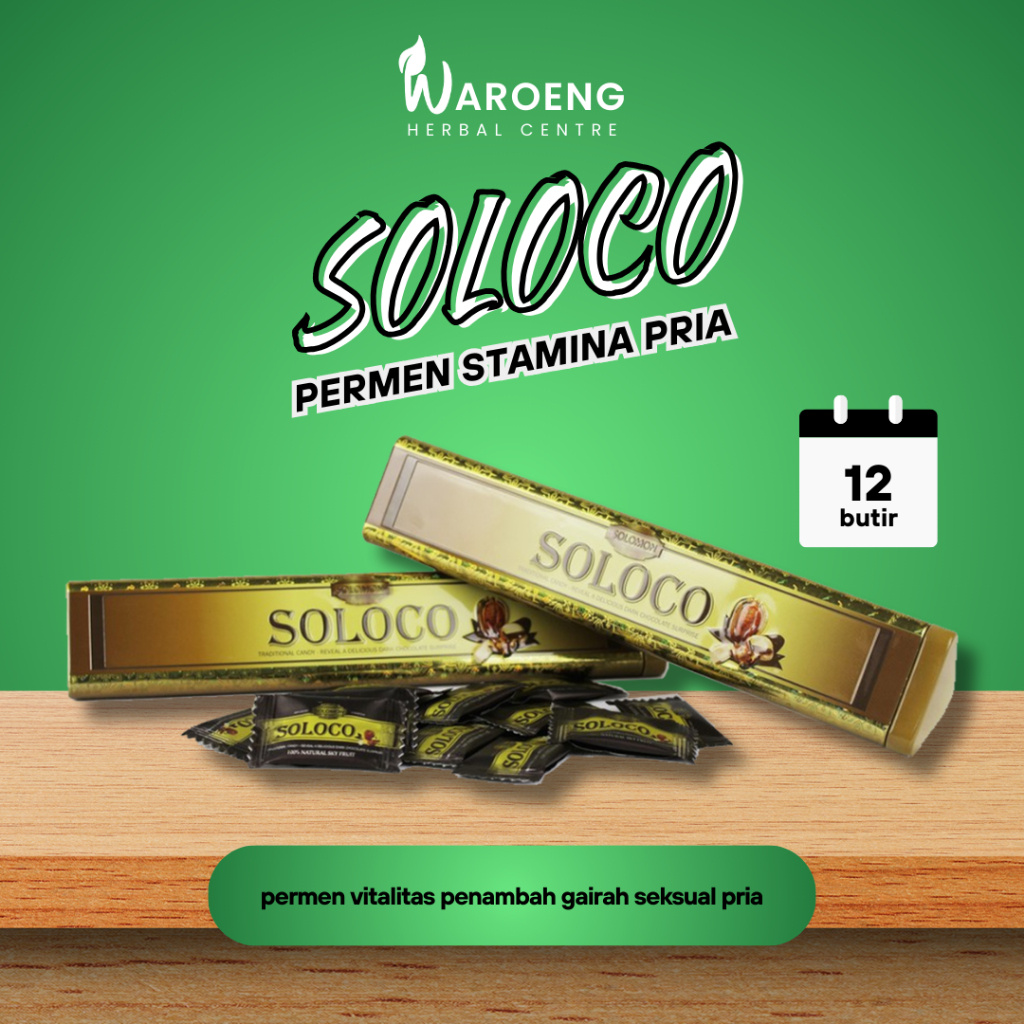 Jual Permen Kuat SOLOCO Stamina Pria Tahan lama Original 12 Butir ...