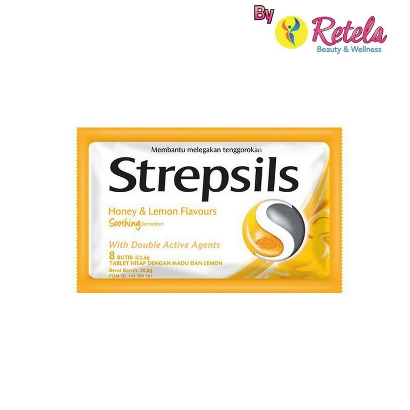Jual STREPSIL HONEY LEMON 8 TABLET HISAP | Shopee Indonesia