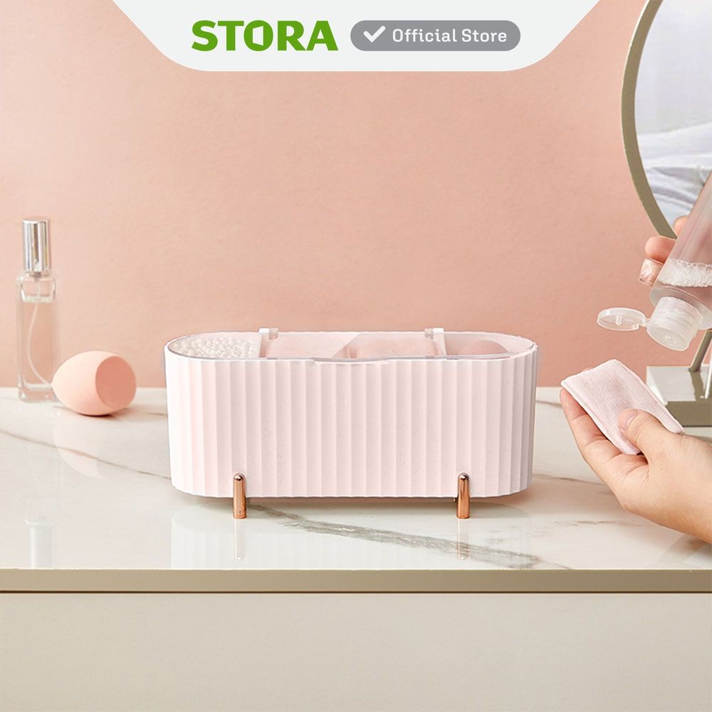 Jual Stora Kotak Penyimpanan Kapas Kotak Serbaguna Wadah Simpan Kapas ...