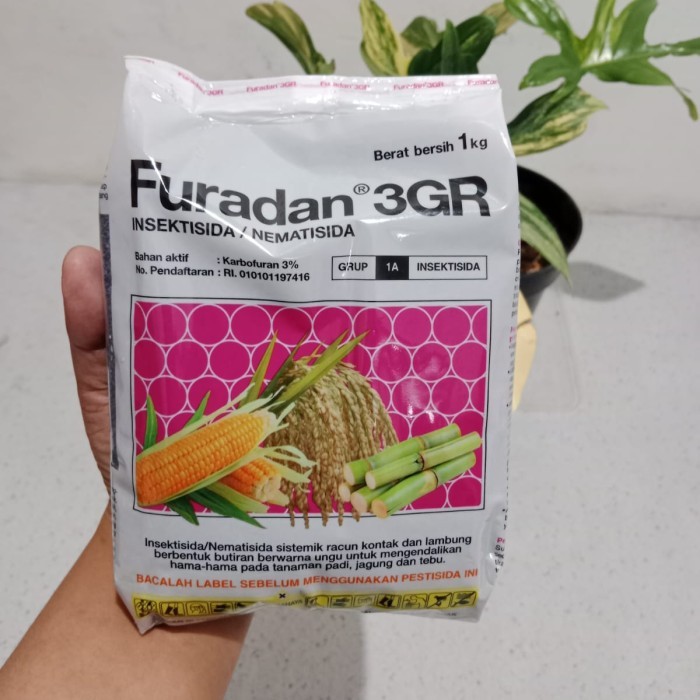 Jual furadan 1kg insektisida nematisida, racun uret, cacing, penggerek ...