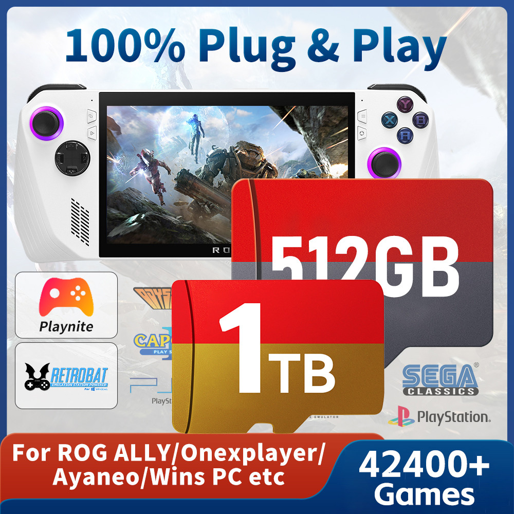 Jual Game TF Card for ROG ALLY/Rog ALLY X/Wins Handheld/PC Playnite & Retrobat Game Console ...