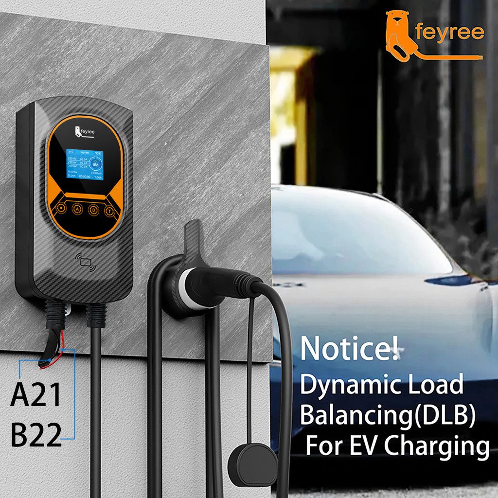 Jual feyree Type2 Cable 32A 7.6KW EV Charger Dynamic Load Blancing EVSE Wallbox APP Function ...