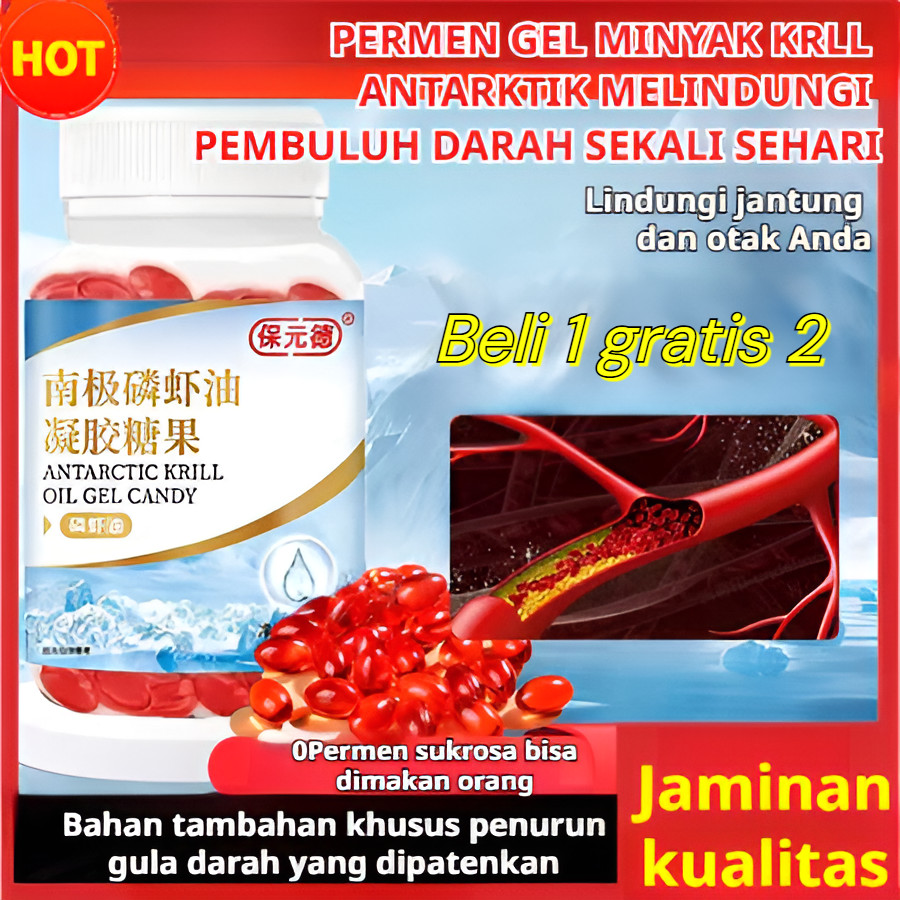 Jual HALAL+0Sukrosa Beli 1 Gratis 2 Antarctic Krill Oil Astaxanthin ...