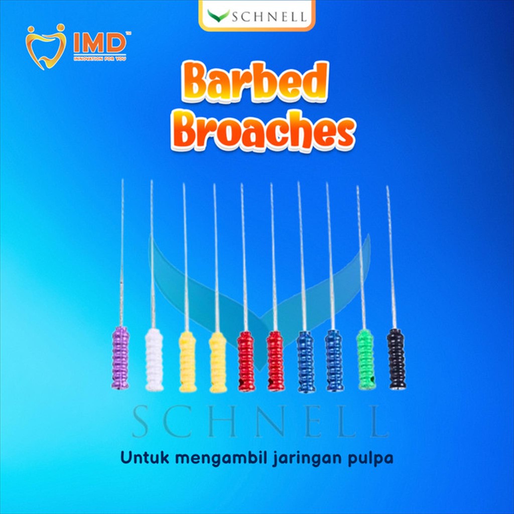 Jual Barbed Broaches/Broach/Jarum Ekstirpasi/Endodontik/21,25 mm (isi ...