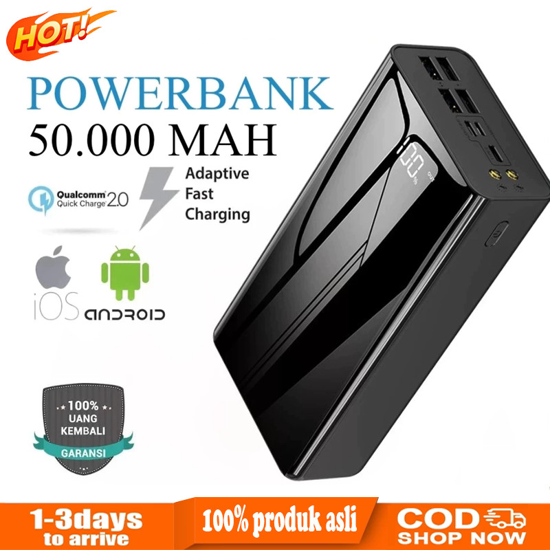 Jual Powerbank 50000 mah Digital Display Fast Charging Digital Display ...