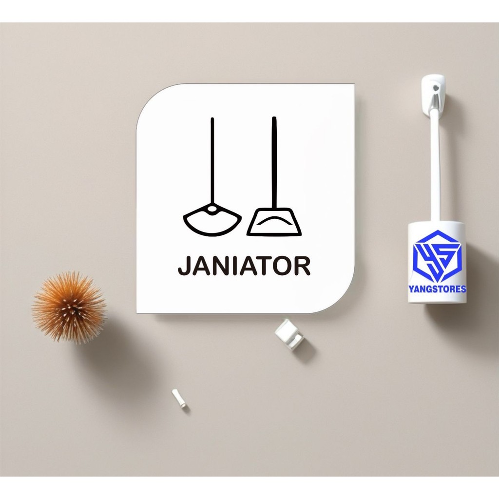 Jual YS Sign Janiator Papan Nama Ruang Tanda Label Akrilik Sign Board ...