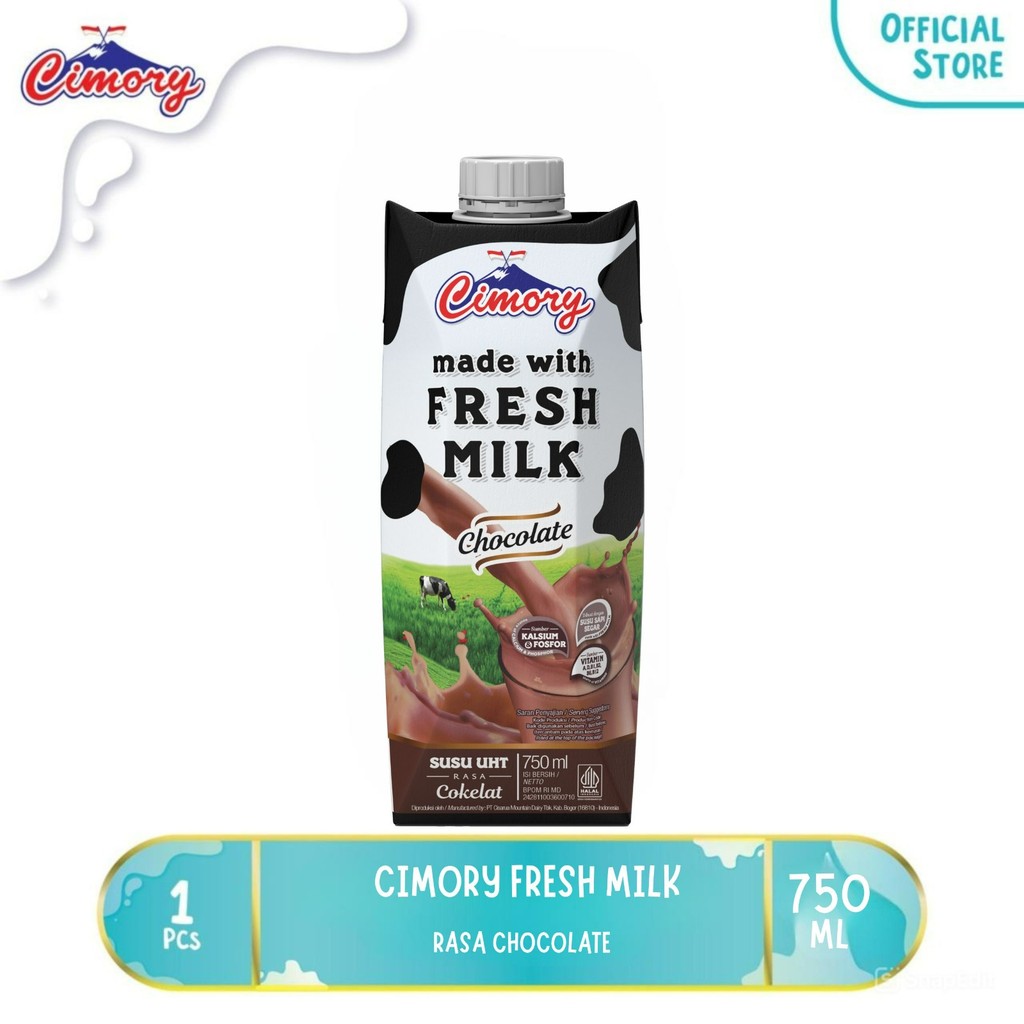 Jual CIMORY UHT MILK 750 ML CHOCOLATE | Shopee Indonesia