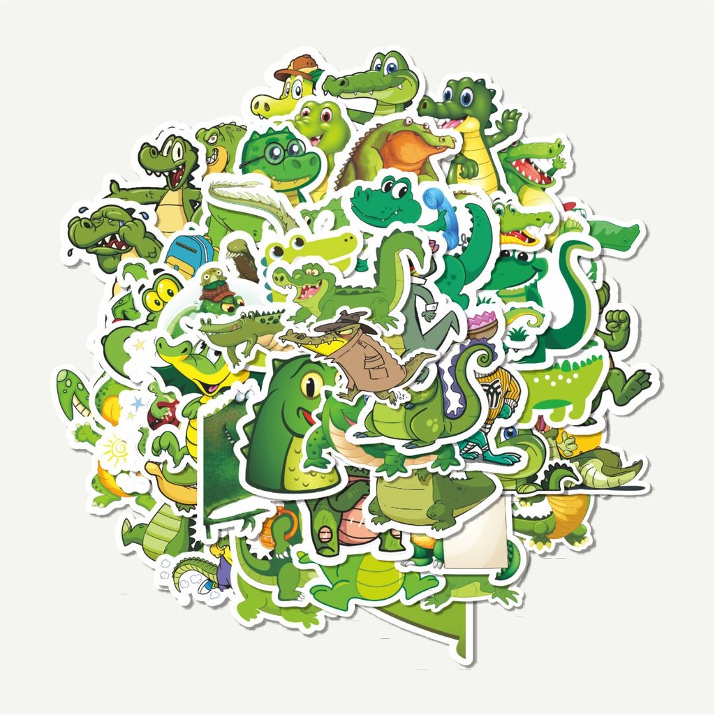 Jual Sticker Pack Stiker Cute Crocodile Kawaii Alligator Series 1 [Seri ...
