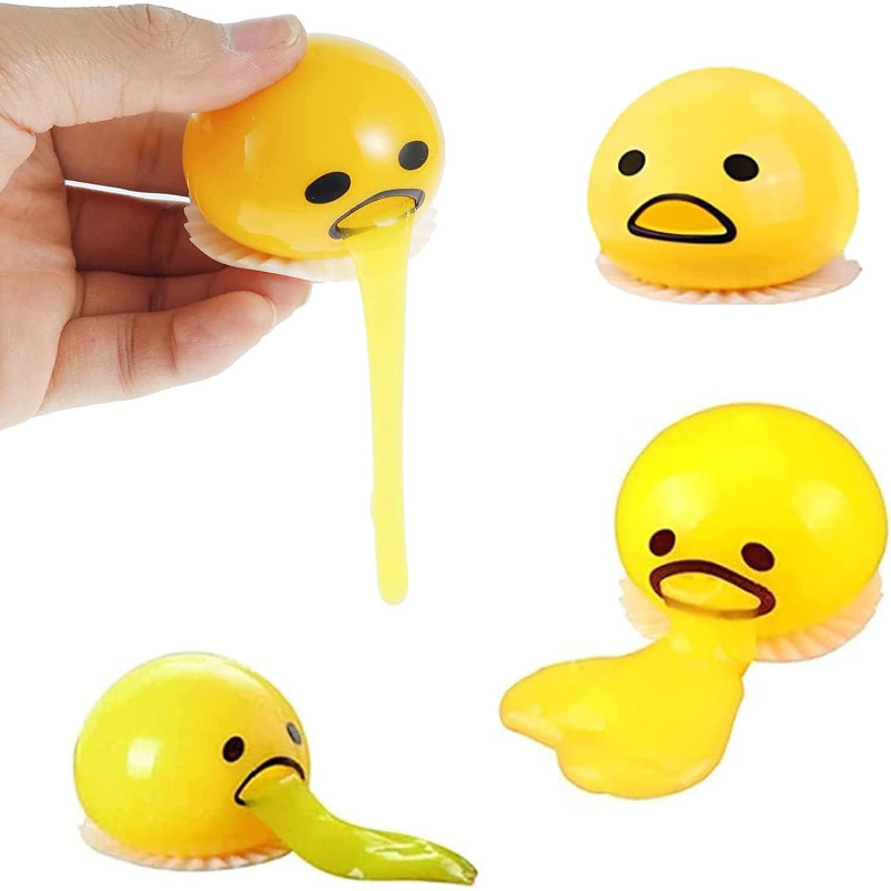 Jual Sticky Funny Toy Disgusting Egg Yolk Brother Vomiting Egg Yolk ...