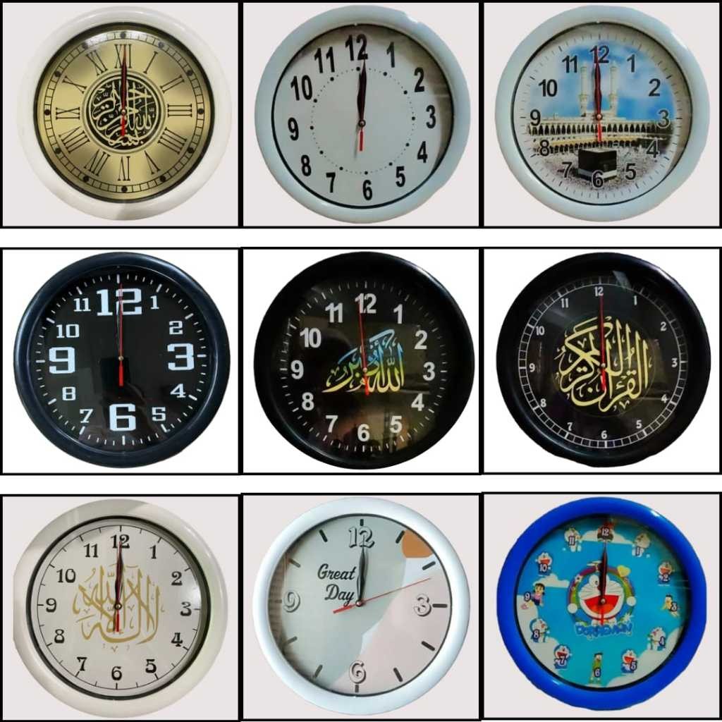 Jual JAM DINDING HIAS / JAM DINDING RUMAH BATERAI KARAKTER ANEKA MOTIF ...