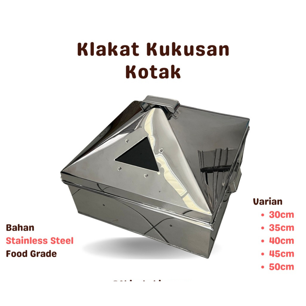 Jual Klakat/Kalakat/Kukusan Dimsum/kukusan Kotak Stainless Ukuran 30x30 ...