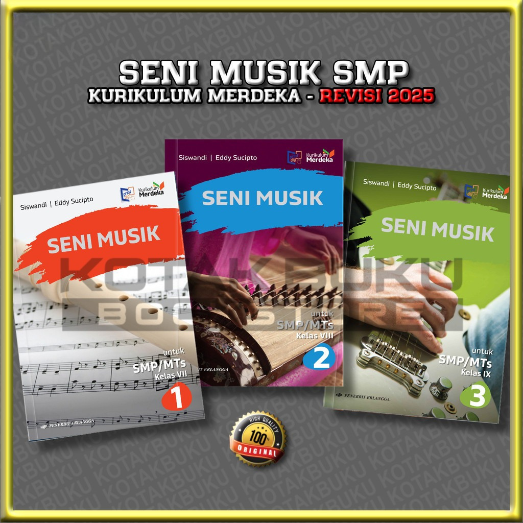 Jual ( ERLANGGA ) Buku Seni Musik Kelas 7 8 9 SMP Kurikulum Merdeka ...