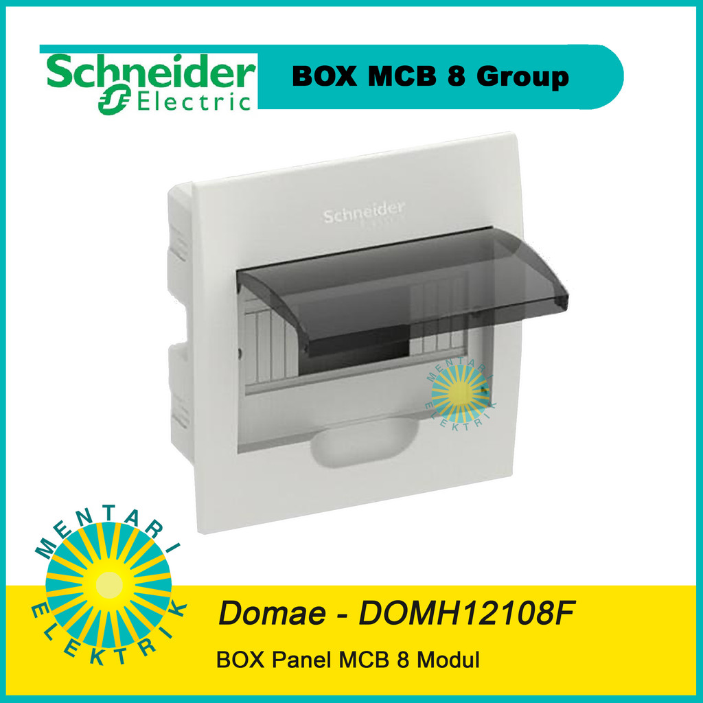 Jual BOX MCB SCHNEIDER BOX MCB 8 GROUP - 8 MODUL - DOMH12108F | Shopee ...