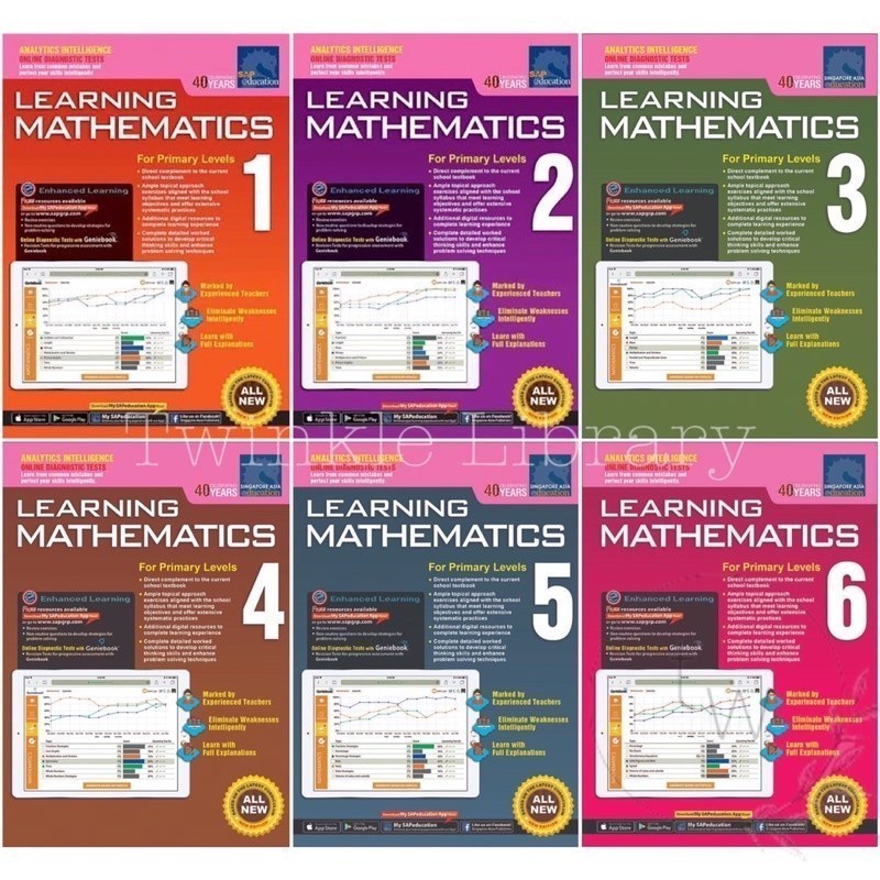 Jual BUKU FISIK SAP Learning Mathematics / Maths for Primary Levels N K1 K2 1 2 3 4 5 6 ...