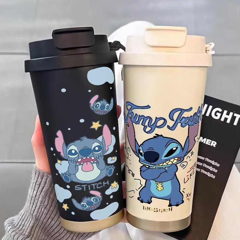 Jual Tumbler Stitch Termos Kopi CUP 500 ML Termos Stainless Steel Straw ...