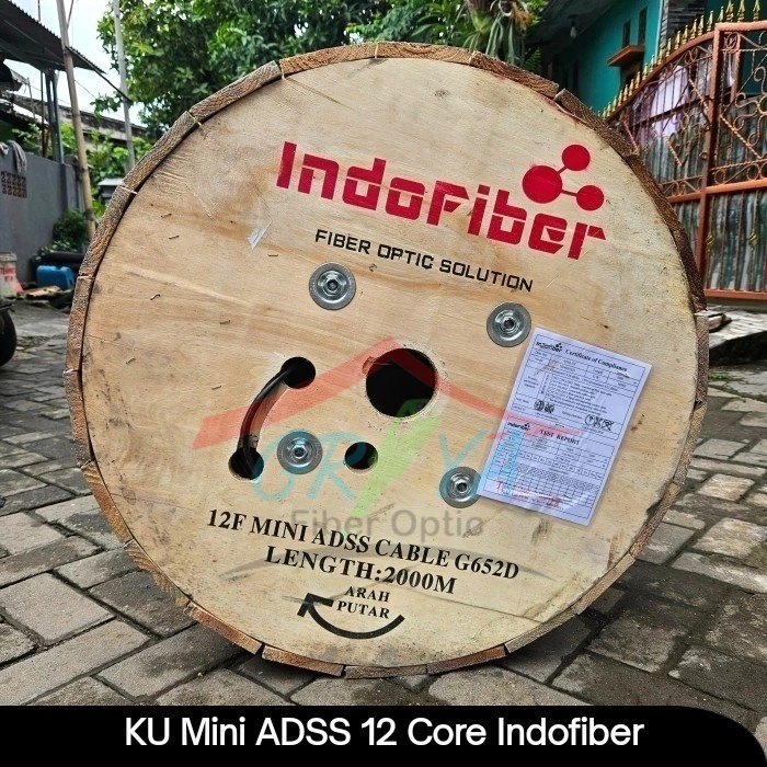 Jual Kabel Udara Mini ADSS 12 Core 1 Tube Indofiber KU Mini ADSS 12c ... Jual Kabel Udara Mini ADSS 12 Core 1 Tube Indofiber KU Mini ADSS 12c ...