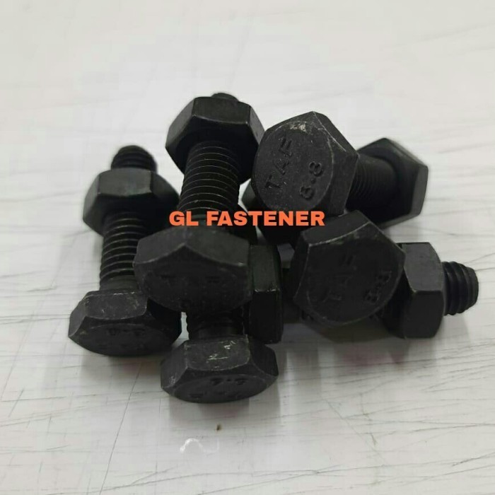 Jual Baut Mur Baja 8.8 M8 x 25 / HTB / Grade 8.8 Kunci 13 P1.25 | Shopee Indonesia