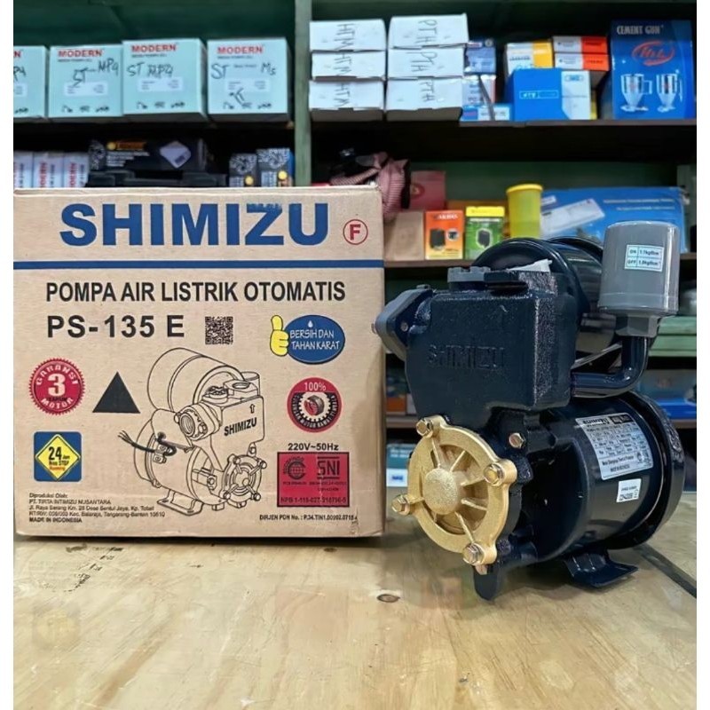 Jual SHIMIZU PS-135 E POMPA AIR OTOMATIS PS 135E GARANSI RESMI | Shopee Indonesia