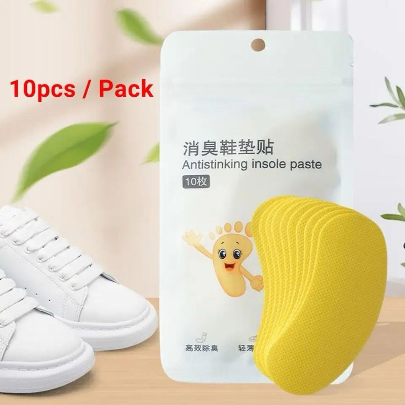 Jual 10 Pcs Sticker Penghilang Bau Sepatu Anti Bau Insole Patch ...