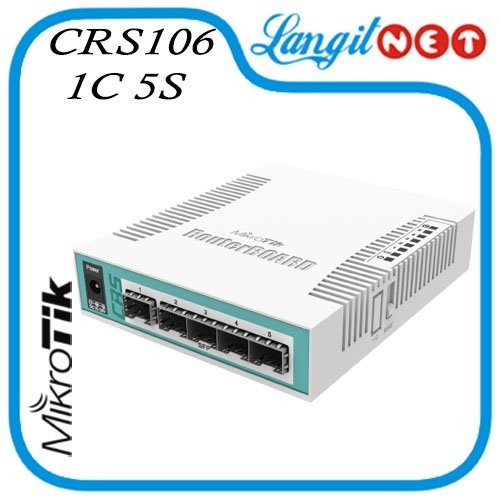 Jual MIKROTIK CRS106 1C 5S CLOUD ROUTER SWITCH | Shopee Indonesia