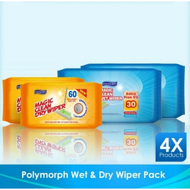 Jual SD35RG PAKET ISI 4 PACK POLYMORPH MAGIC CLEAN DRY / TISU KERING ...
