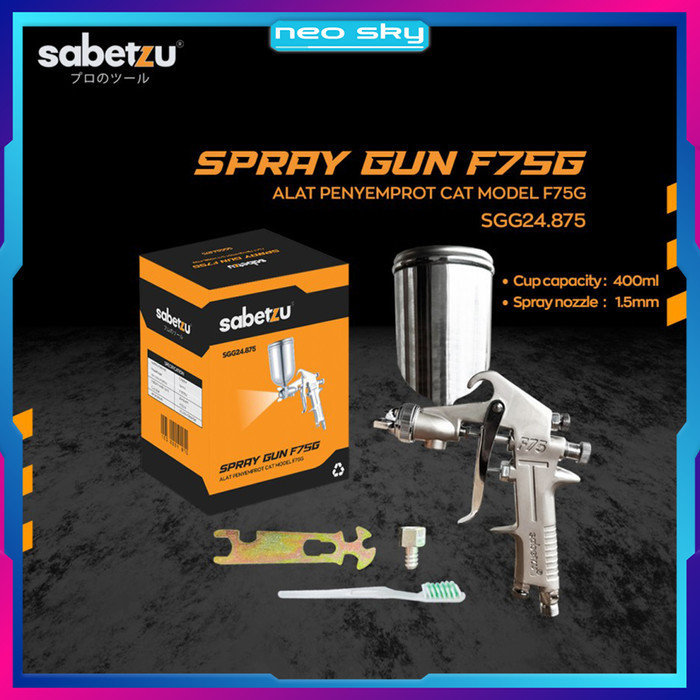 Jual Air Spray Gun F75 Alat Semprot Cat Spraygun Mesin Kompresor Angin ...