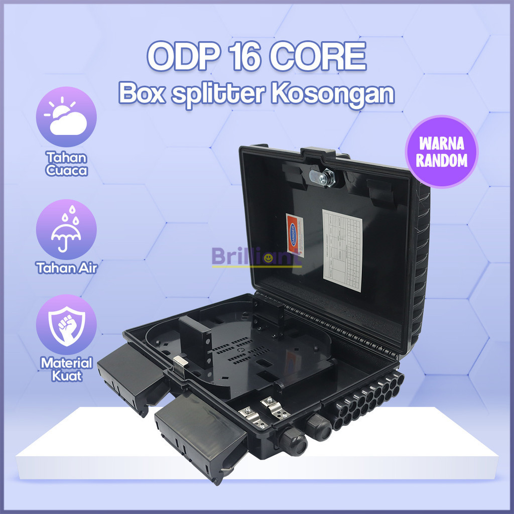 Jual ODP Kosongan Model Box Splitter 16 Core Only - DoubleLock Warna Random | Shopee Indonesia