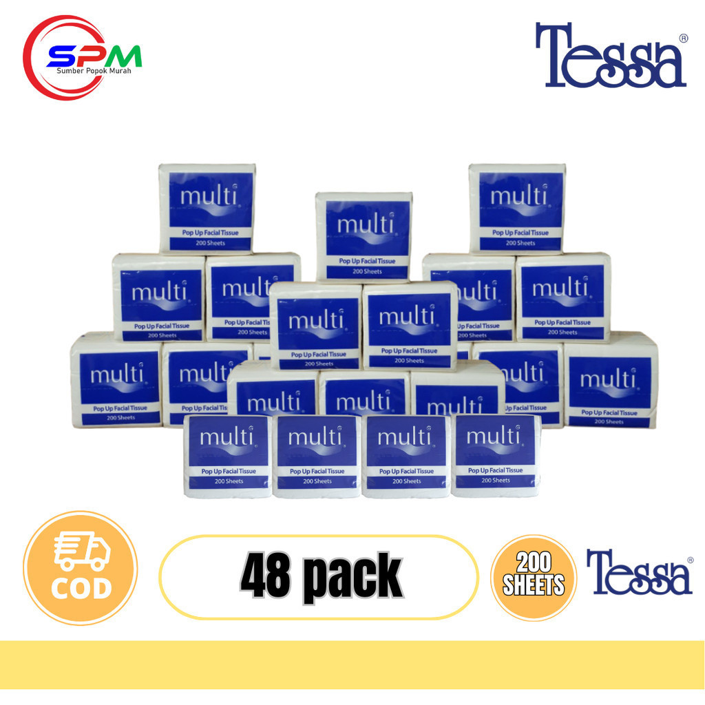 Jual Multi Facial Tissue / Multi Tisu Wajah Pop Up 2ply 200 Sheets 1 ...