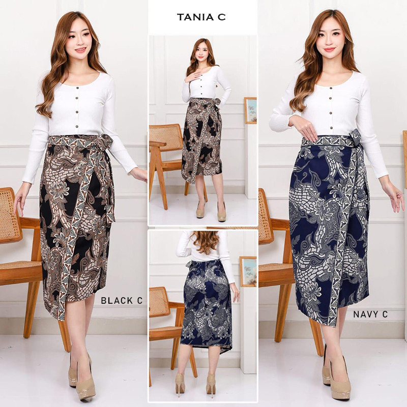 Jual Tania / Roca Skirt Rok Batik Wanita Selutut Bawahan Batik Rok ...