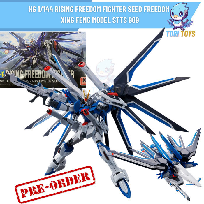 Jual HG 1/144 Rising Freedom Fighter Seed Freedom Robot Xing Feng Model STTS 909 | Shopee Indonesia