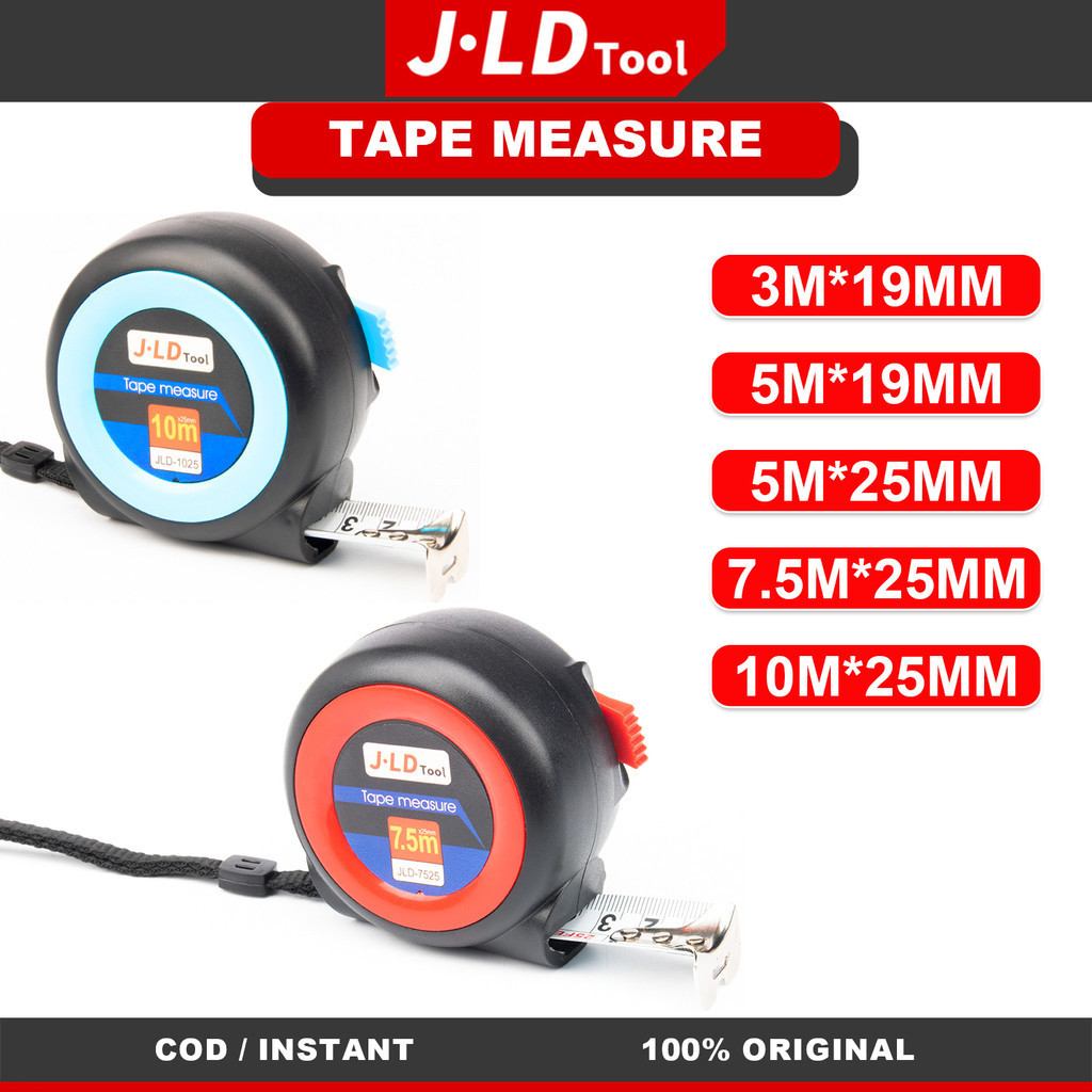 Jual JLD Measuring Tape Panjang 3M/5M/7M/10M Auto-Lock Meteran Tukang ...