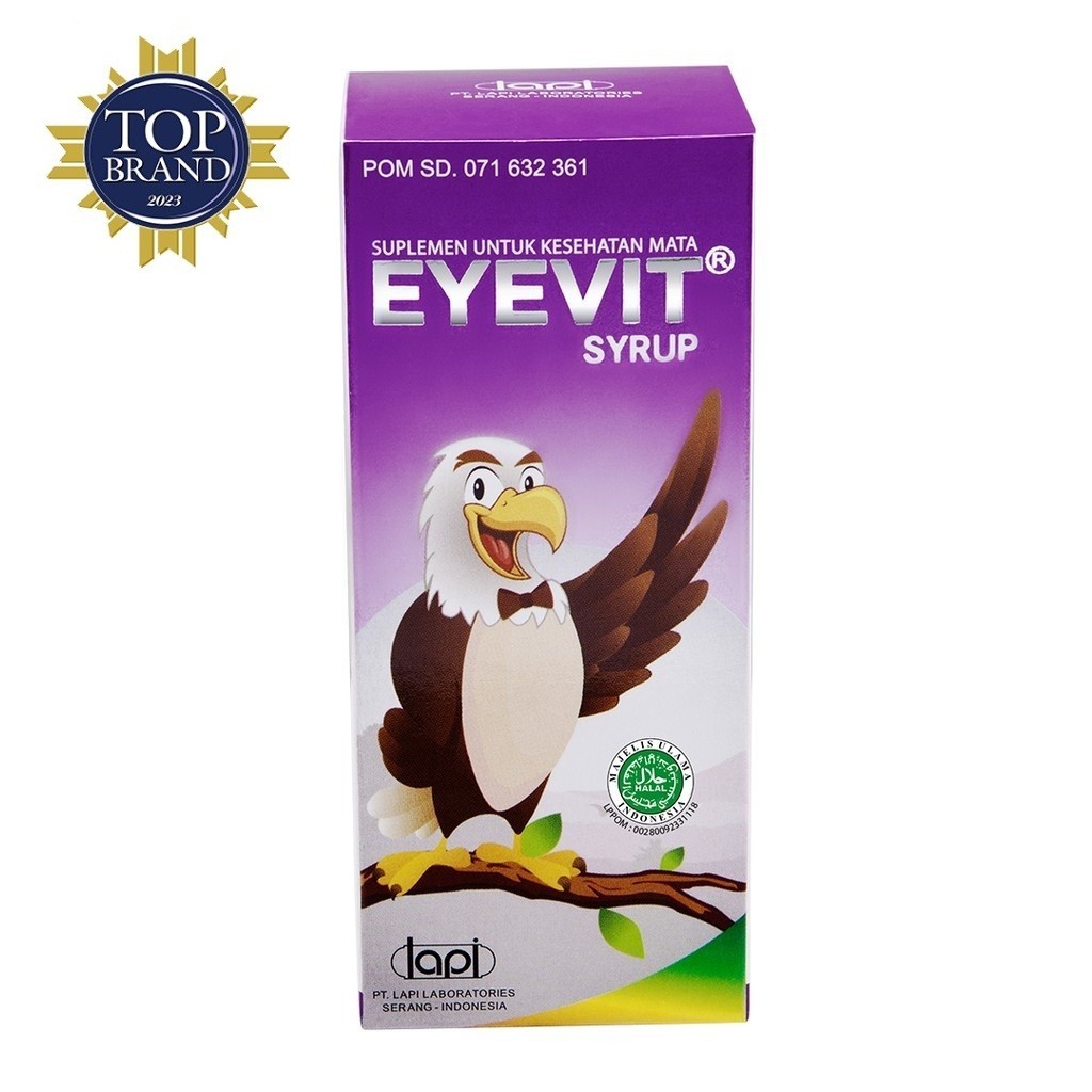 Jual Eyevit Vitamin Mata Pencegah Mata Minus Sirup 60ml/ Box isi 30 ...