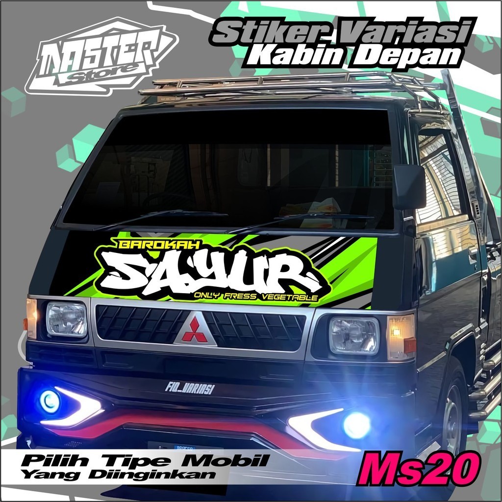 Jual Stiker Kabin Depan All Mobil barokah sayur Full Laminasi Bisa ...