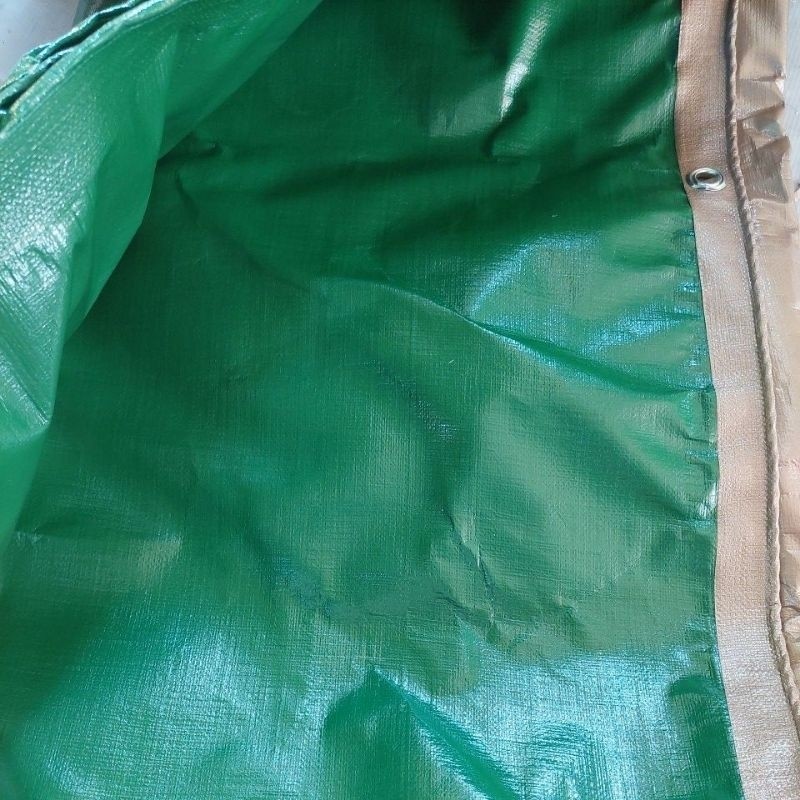 Jual Terpal Plastik A20 Korea Army hijau botol bolak balik 2x5 2x3 3x4 ...