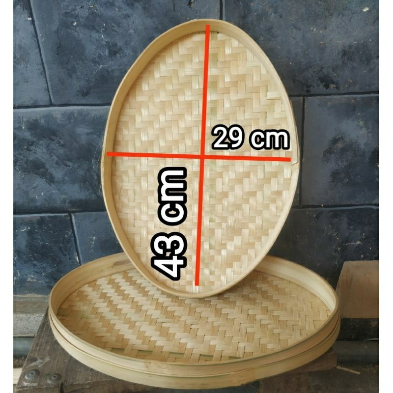 Jual Tampah oval/tampah cantik/nampan oval/baki oval/tampah tumpeng ...