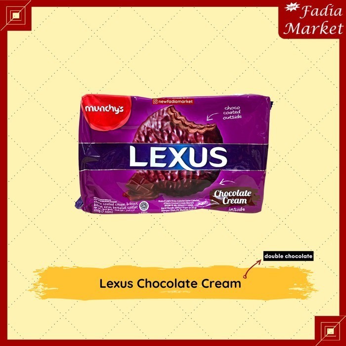 Jual Lexus Sandwich Crackers Chocolate Cream (Double Chocolate) 10 x ...