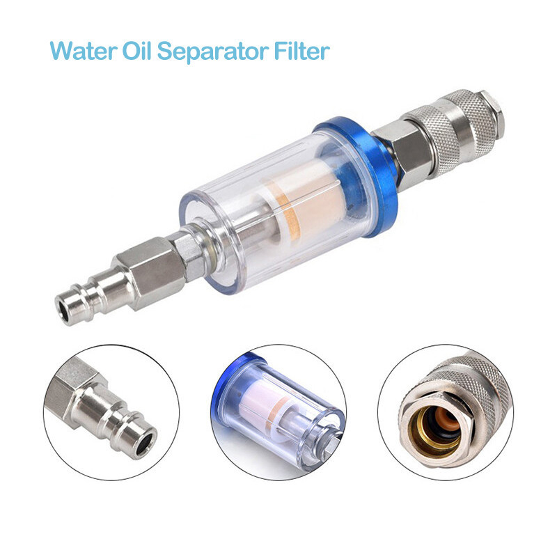 Jual 1/4'' NPT Filter Air Oil Water Separator Trap for Compressor Spray ...
