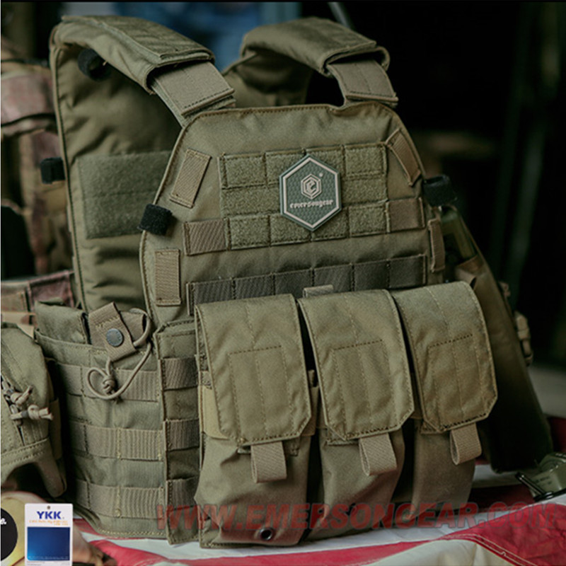 Jual Emerson Tactical Vest AVS Plate Carrier w/ 3 Pouches LBT 6094A ...