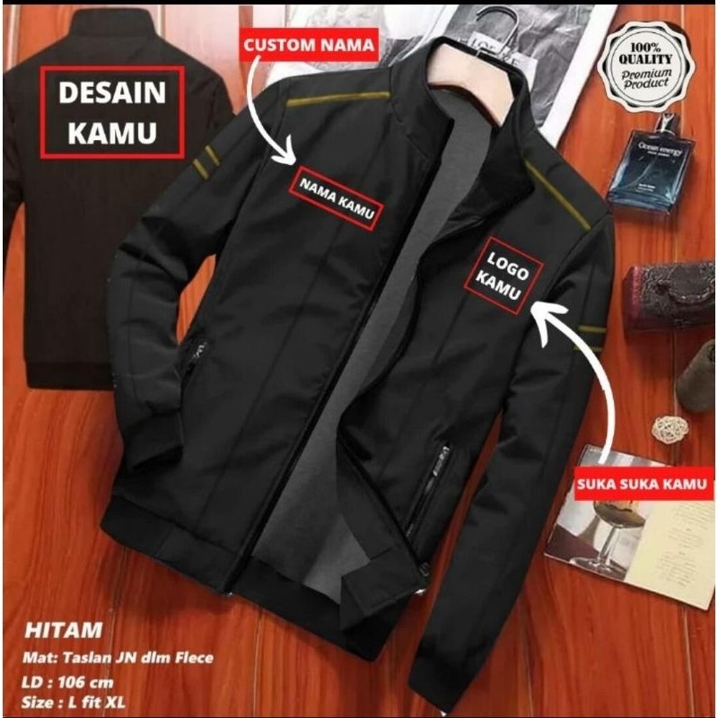 Jual JAKET PARASIT FLECE BOLAK BALIK WINTER RUBBY CUSTOM FREE NAMA ...