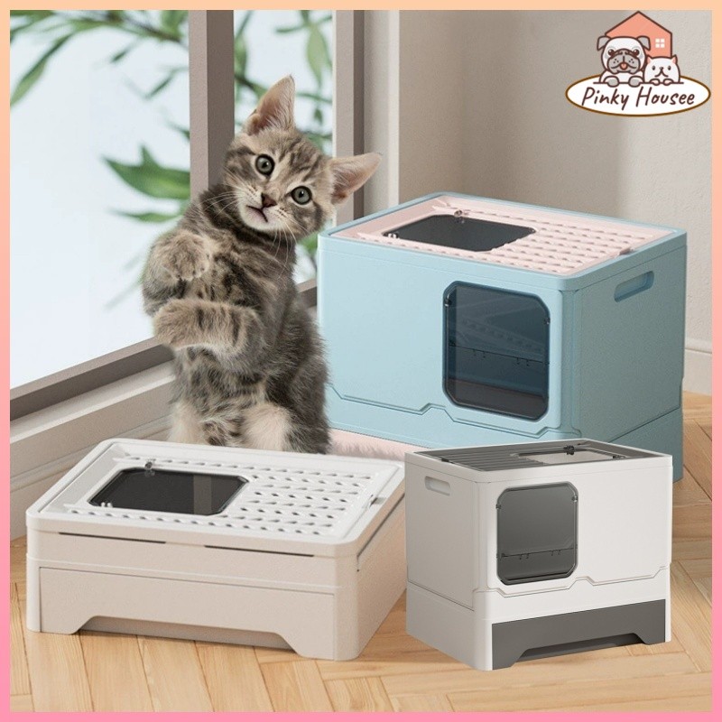 Jual Tempat Bak Pasir Kucing Tempat Pup Toilet Kucing Litter Box Kucing ...