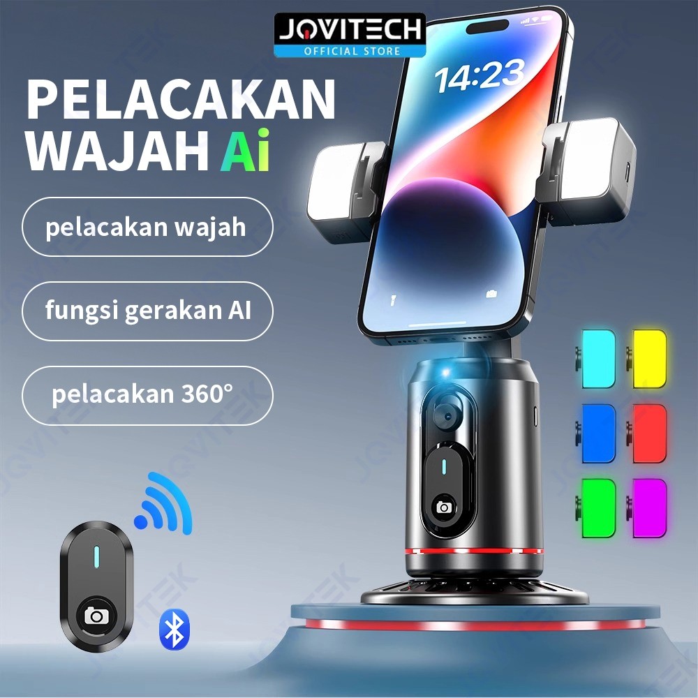 Jual Tripod Bluetooth Multifungsi Auto AI Face Tracking Gimbal Handphone Stabilizer 360° Selfie ...