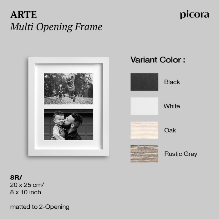 Jual PICORA ARTE Multi Opening Frame 20x25cm 8R/2op Bingkai Foto ...