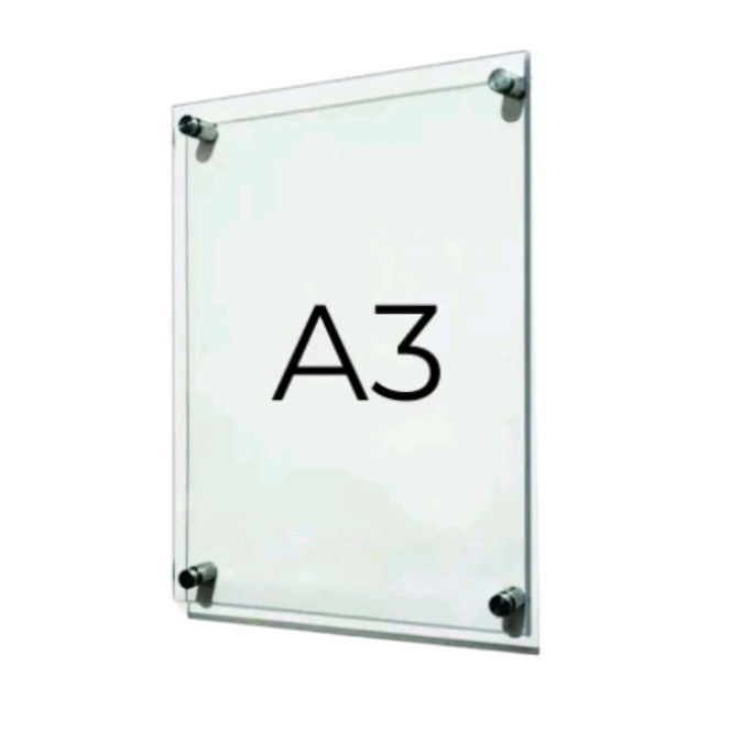 Jual Frame Poster/ photo Papan iklan - Acrylic 2mm - untuk Media/Kertas ...