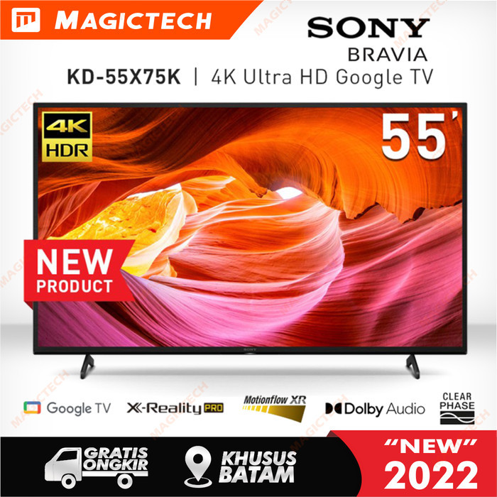 Jual SONY BRAVIA X75K 55 INCH 55" SMART GOOGLE TV LED 4K UHD HDR KD ...
