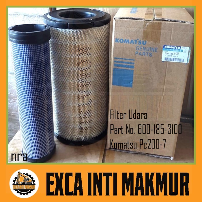 Jual Filter Udara 600-185-3100 Komatsu Pc200-7 Filter Udara 6001853100 ...