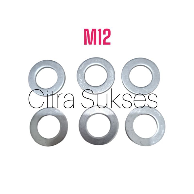 Jual PAKET 50 PCS RING PLAT M12 / RING ALUMINIUM M12 / RING PLAT 12MM ...