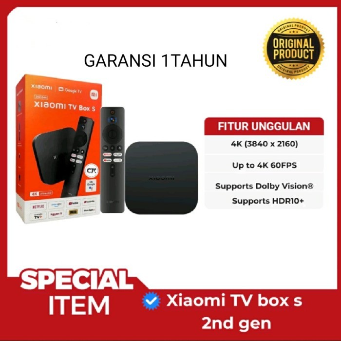 Jual xiaomi Tv Box S 2nd Gen 2 4K Ultra HD alternatif mi box s 4k tv ...